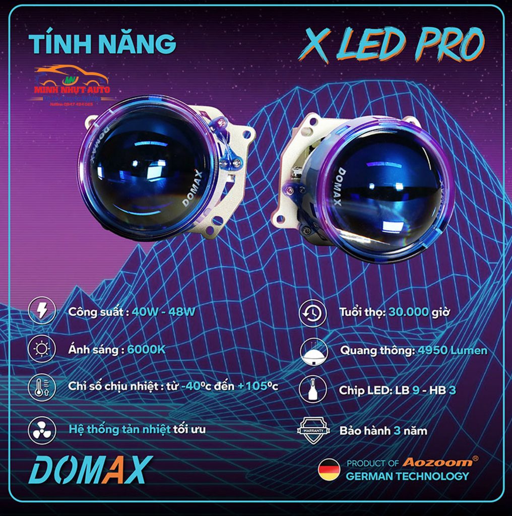 Bi X LED PRO DOMAX LIGHT - Minh Nhựt Auto