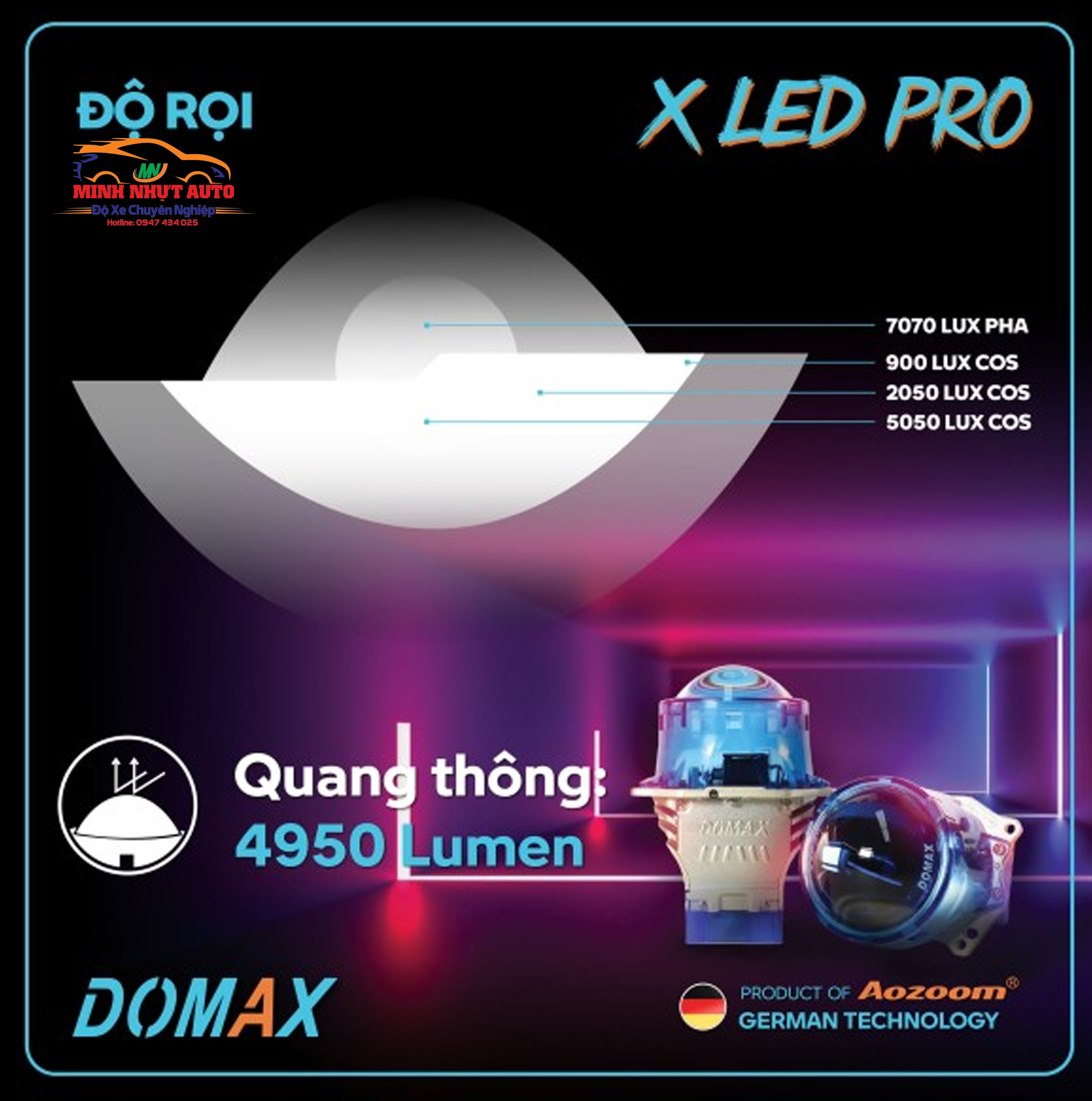 Bi X LED PRO DOMAX LIGHT - Minh Nhựt Auto